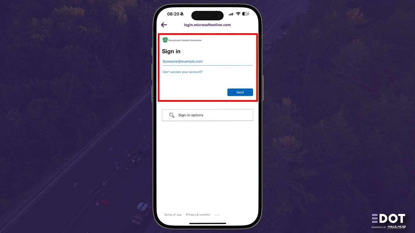 EDOT Agency SSO Login Overview